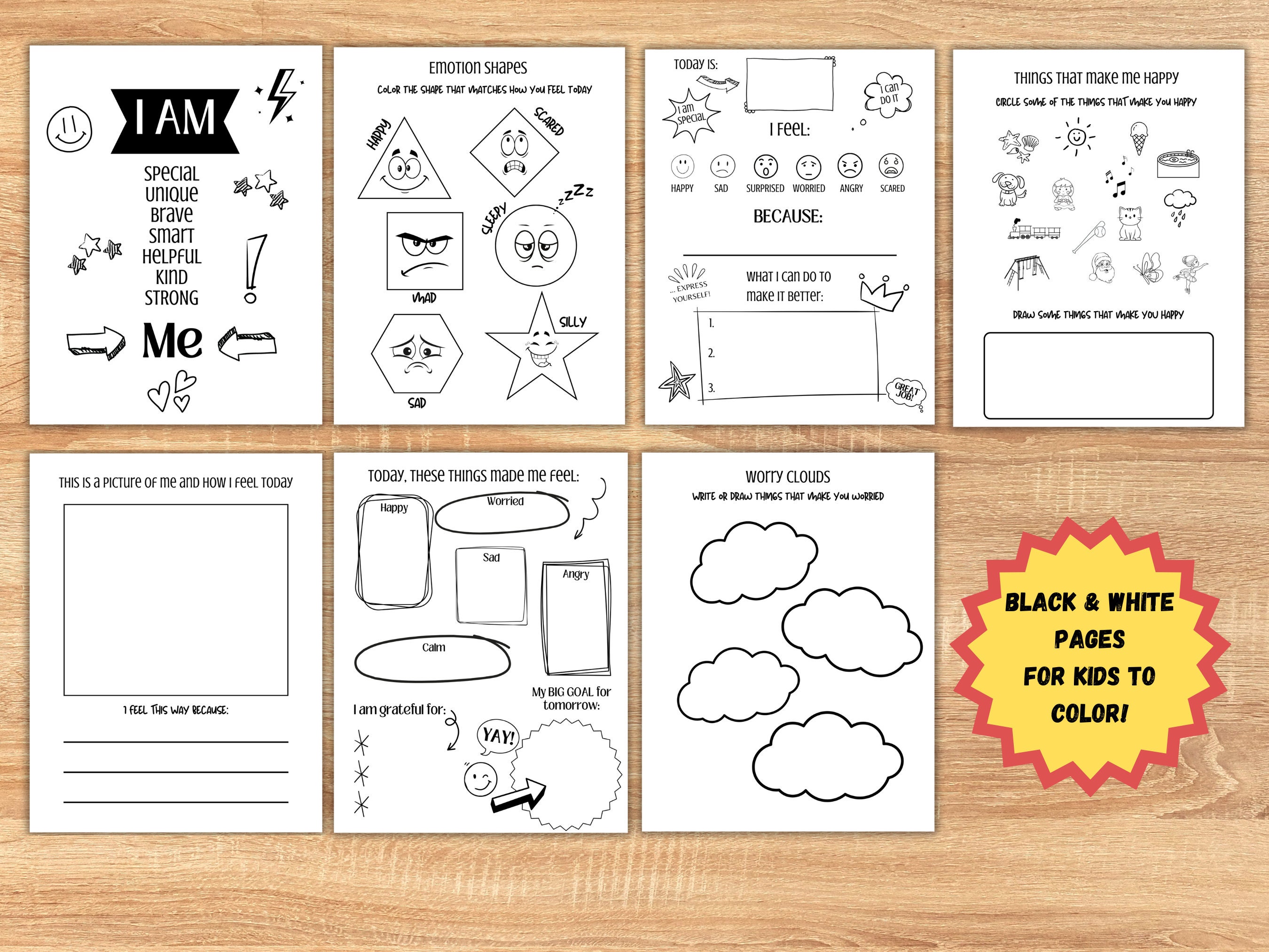 Kids Feelings Journal | Feelings Journal for Children | Emotions for ...