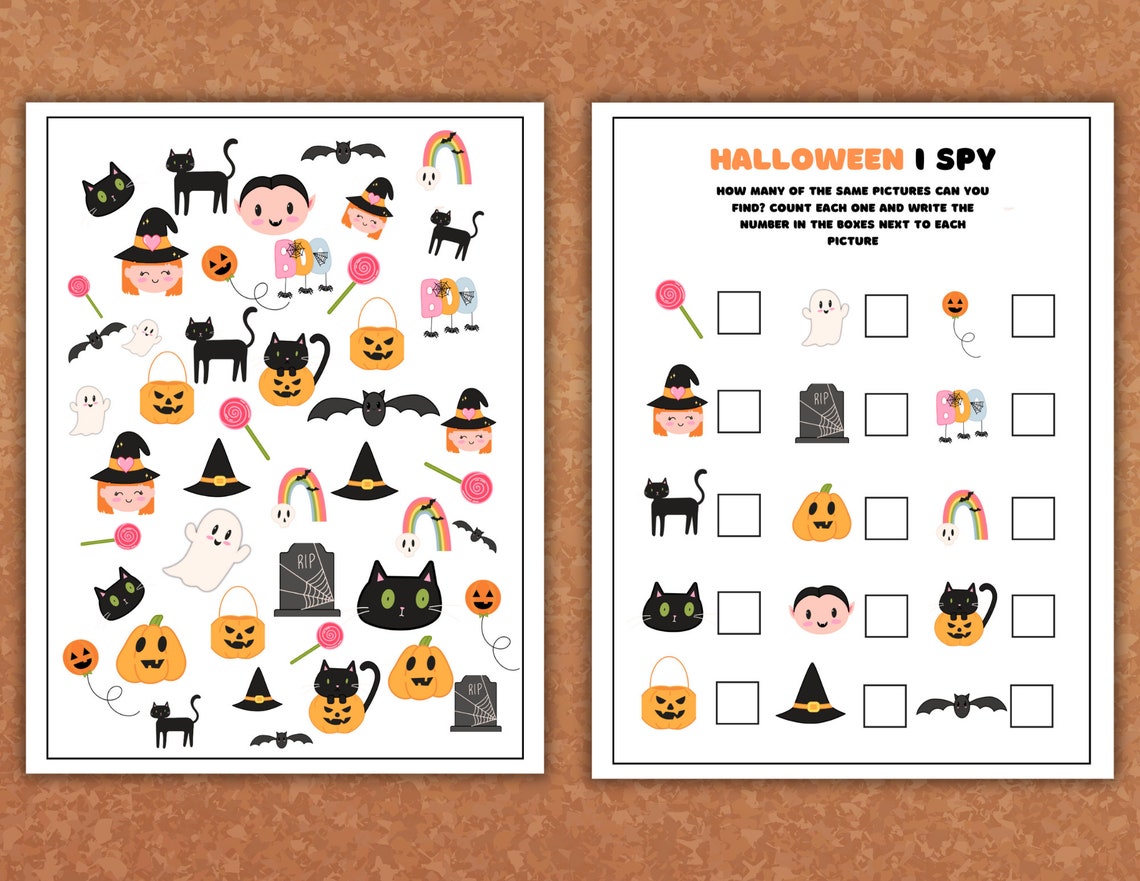 Halloween Activities | Halloween I Spy | Activities for Kids ...