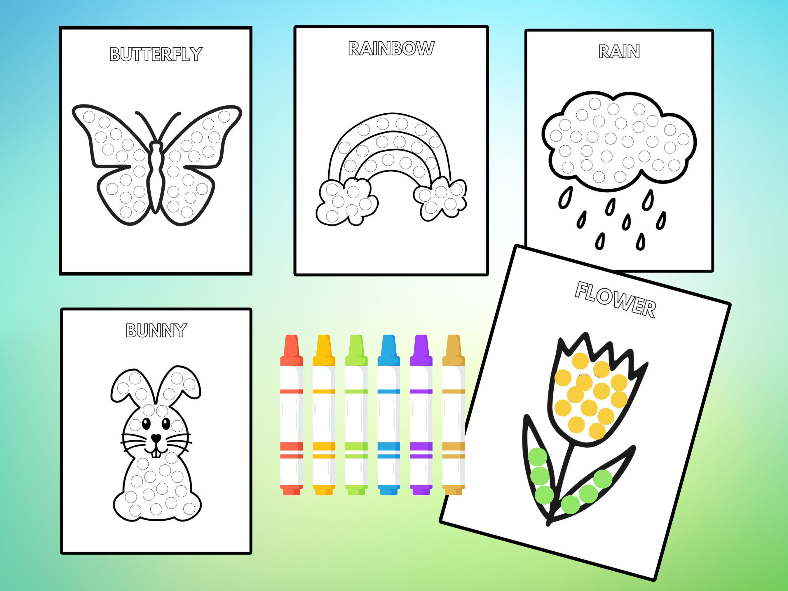 Spring Dot Marker Activities Do A Dot Marker Coloring Preschool Spring ...