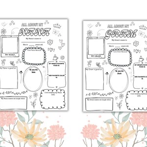 Mothers Day Printable | Mothers Day Gift | Mothers Day Questionnaire ...