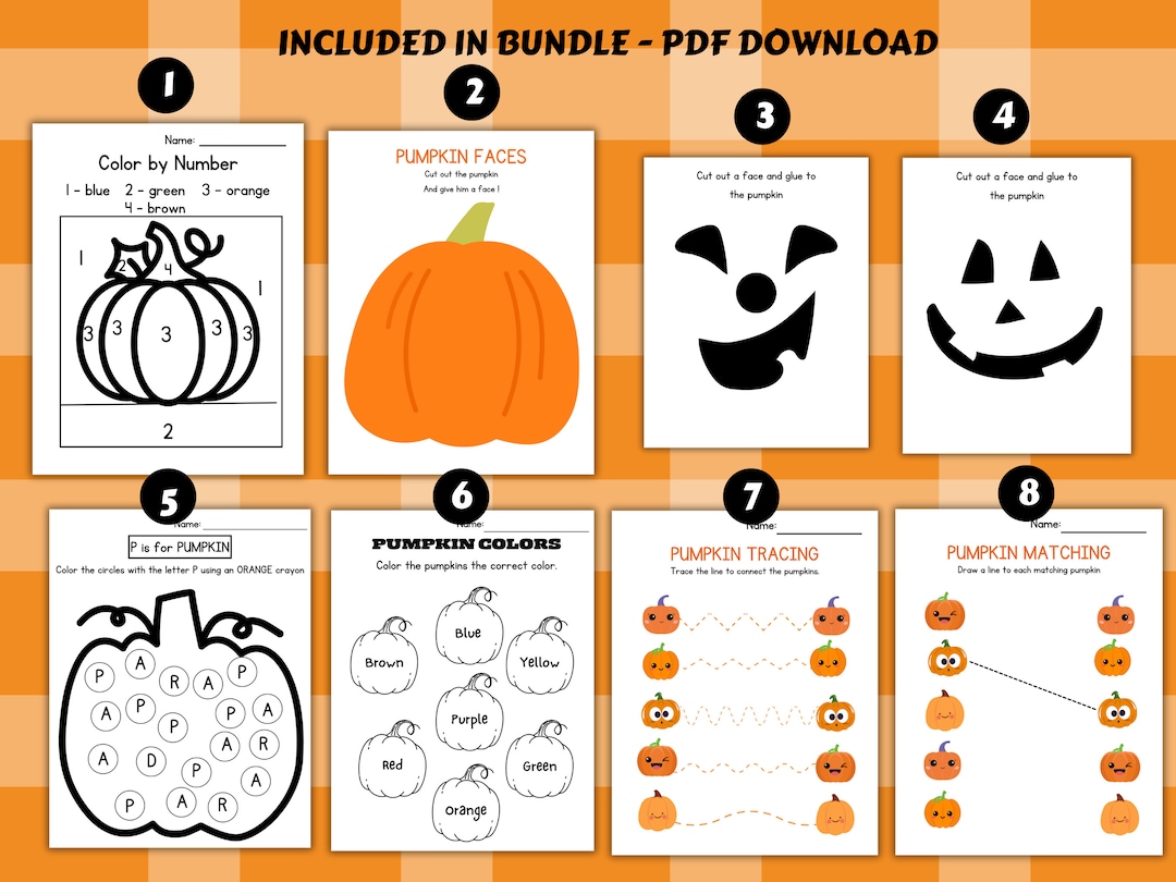 Pumpkin Activities Preschool Learning Fall kids Fall Activities Fall ...