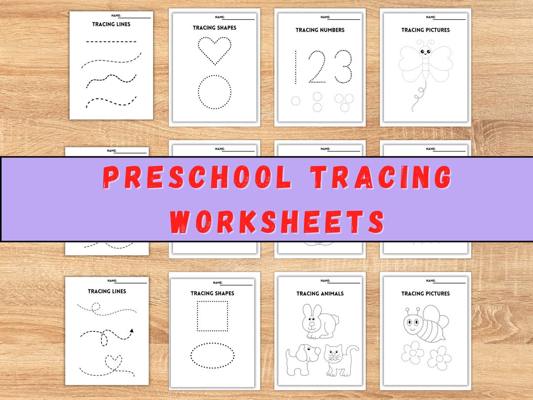 Preschool Tracing Worksheets | Prewriting Worksheets | Fine Motor ...