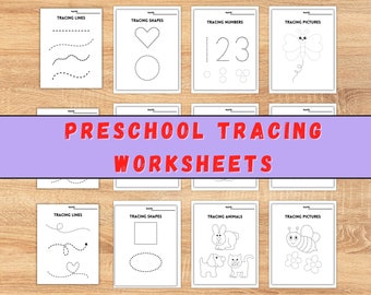 Preschool Worksheets | Tracing Worksheets | Prewriting Worksheets ...