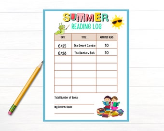 Summer Reading Challenge for Kids | Reading Log | Reading Prompts ...