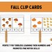 Fall Counting Clip Cards, Preschool Counting 1-10, Preschool Math ...
