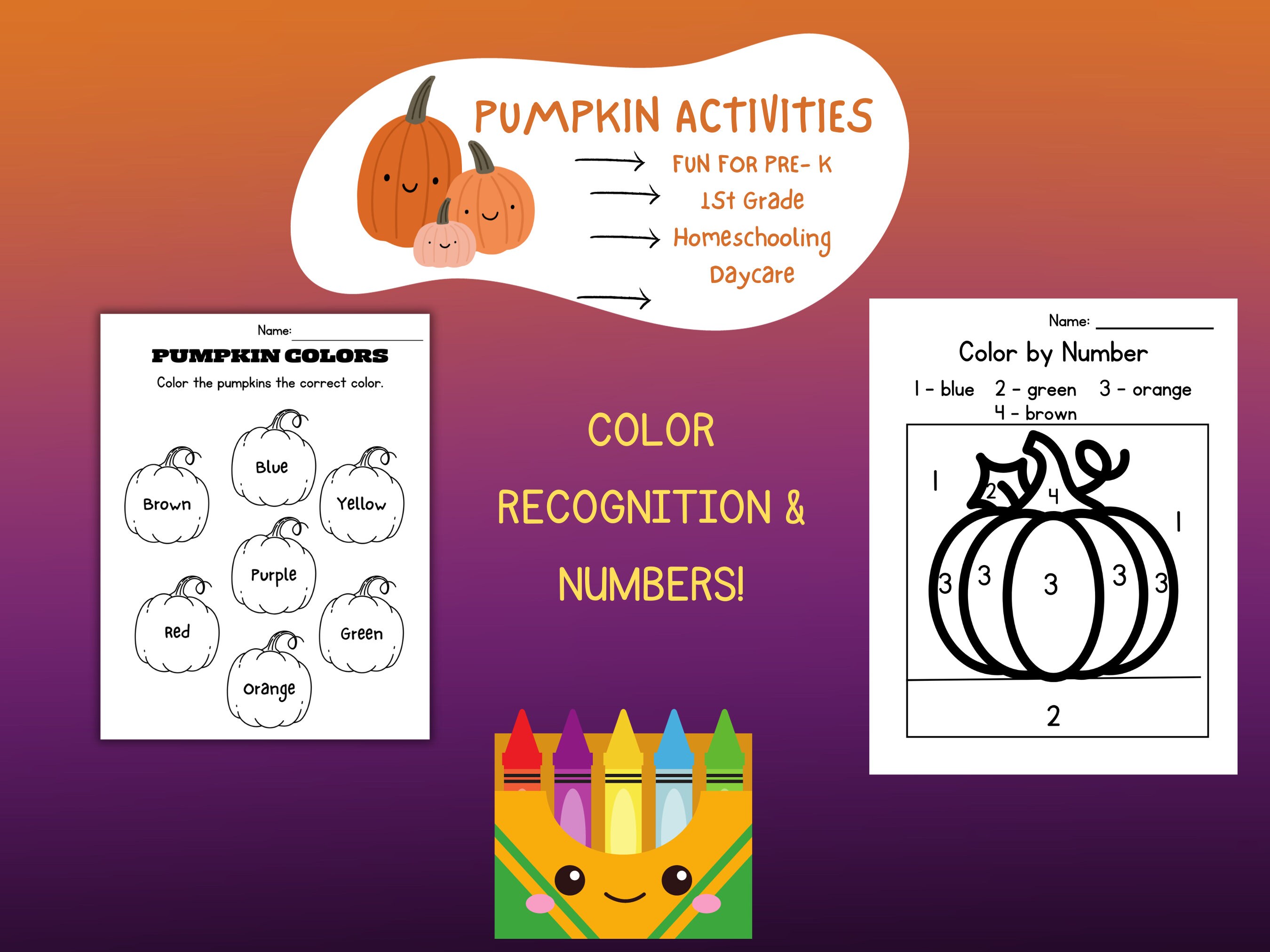 Pumpkin Activities Preschool Learning Fall kids Fall Activities Fall ...