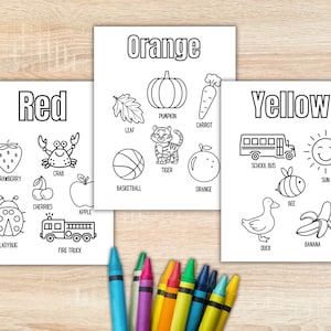 Preschool Learning Colors Worksheets | Pre-k Color Matching Activity ...