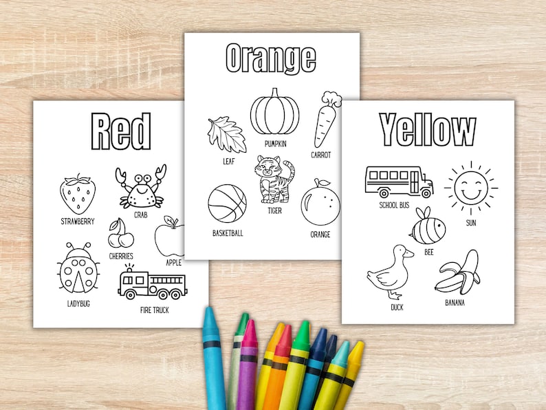 Preschool Learning Colors Worksheets | Pre-k Color Matching Activity ...
