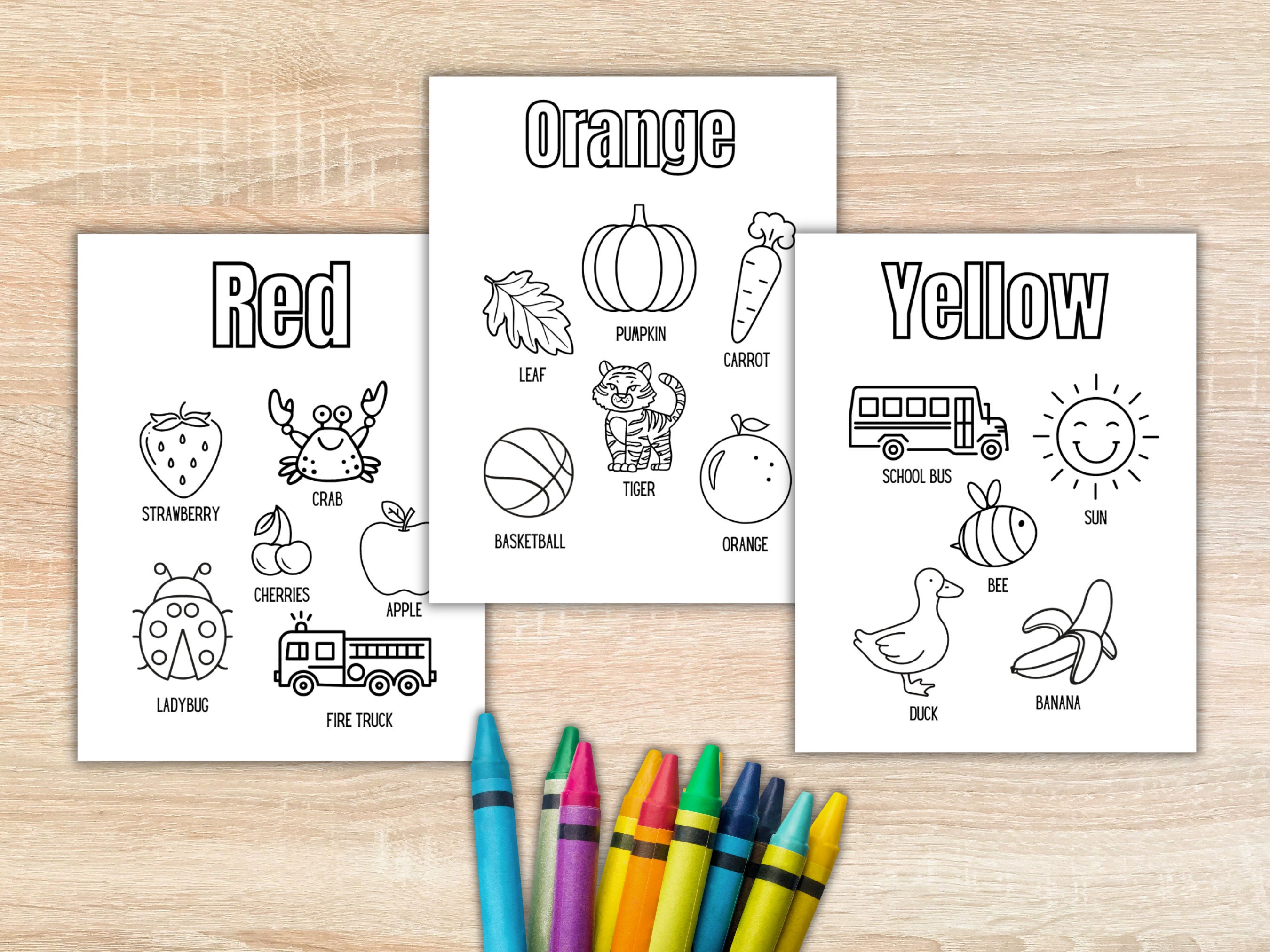 Preschool Learning Colors Worksheets | Pre-k Color Matching Activity ...