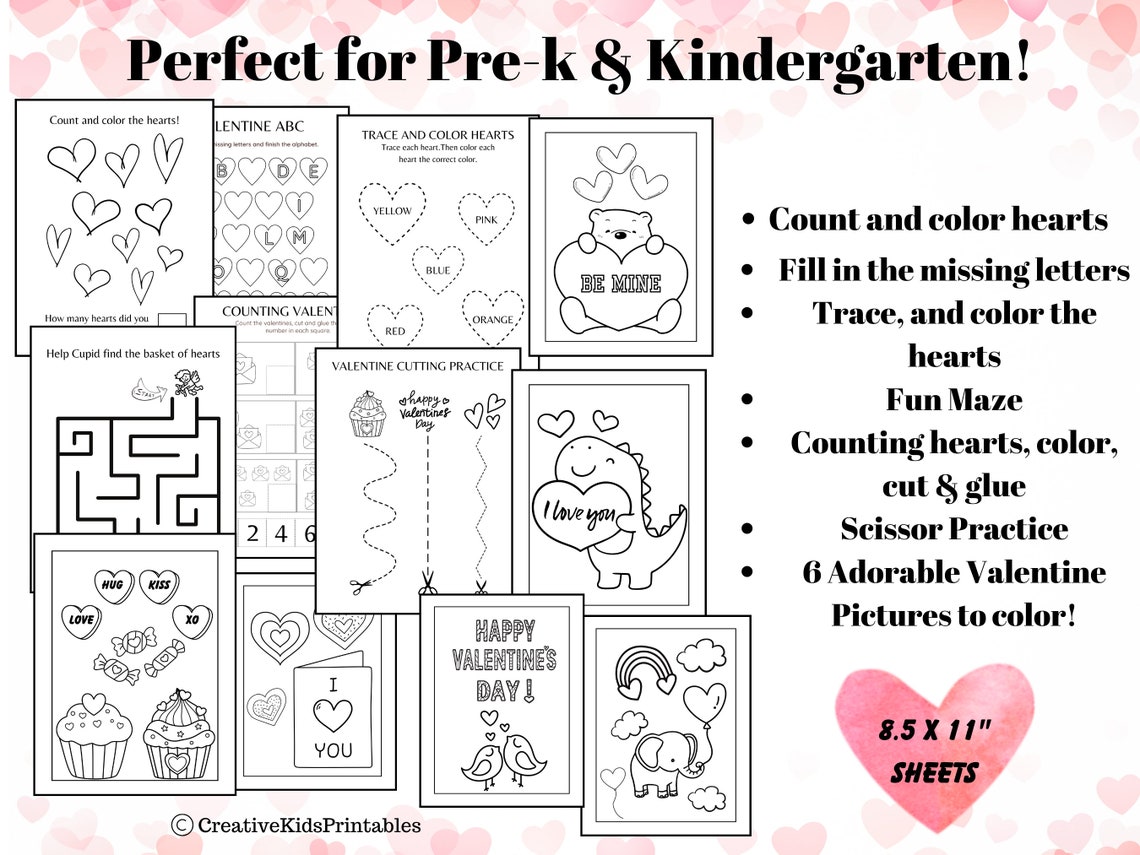 Valentines Day Activities | Valentines Day Printables | Valentines Day ...