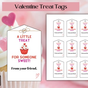 Valentines Day Printable Gift Tag | Sweet Treat Tag | Valentines Day ...
