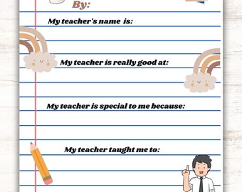 Teacher Appreciation Poem Printable End of Year Teacher Appreciation ...
