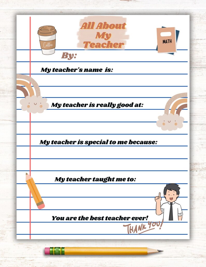 Teacher Appreciation Printable | Teacher Appreciation Gift | All About ...