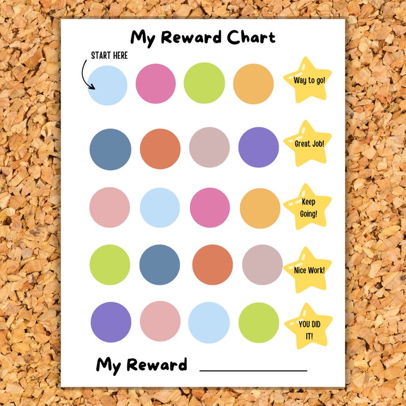 Reward Chart Printable | Reward Chart for Kids| Potty Chart | Toilet ...