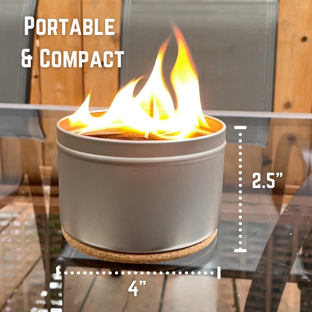 Compact Campfire | Portable Fire Pit | Burns up to 5 Hours | Made With ...