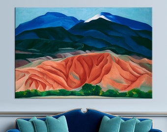 Georgia O'keeffe Black Mesa Landscape Reproduction Wall - Etsy