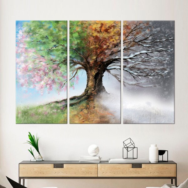 4 Seasons Wall Art - Etsy