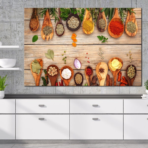 Spices Kitchen Wall Art - Etsy