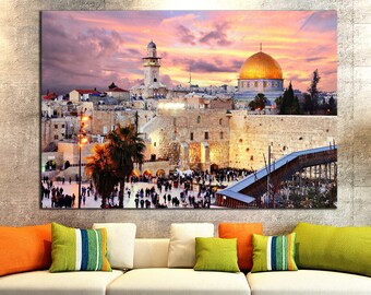 Jerusalem Israel Wall Art Canvas Etsy
