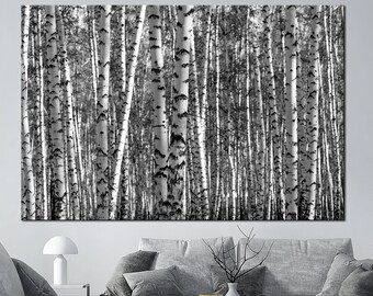 Birch Tree Wall Art - Etsy