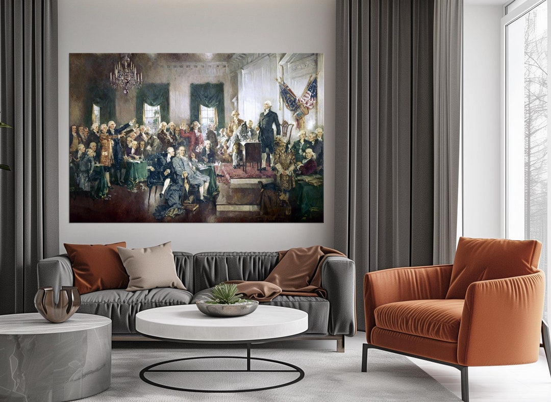 Signing of the Constitution Large Canvas Wall Art Prints American ...