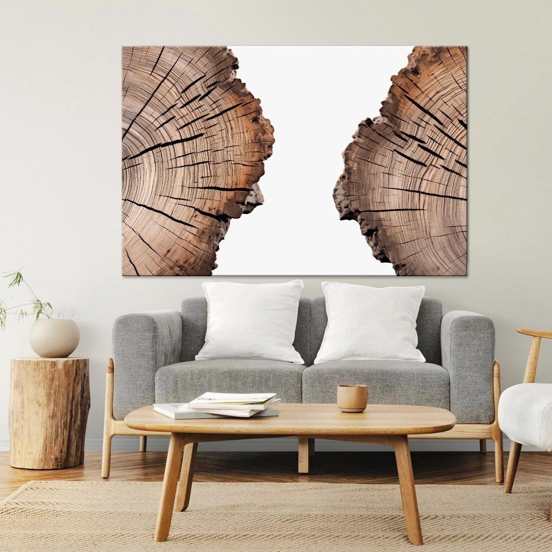 Tree Ring Large Canvas Wall Art Prints Wood Wall Art Tree Stump Print ...