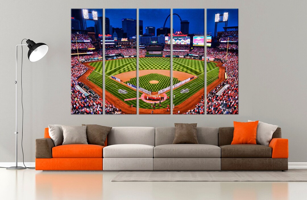 Baseball Stadium Print Baseball Park Wall Art Canvas Busch - Etsy