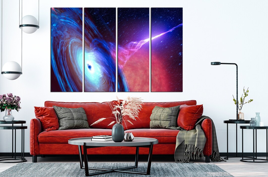 Colorful Space Wall Art Stars in Space Wall Art Canvas Astronomy Art ...