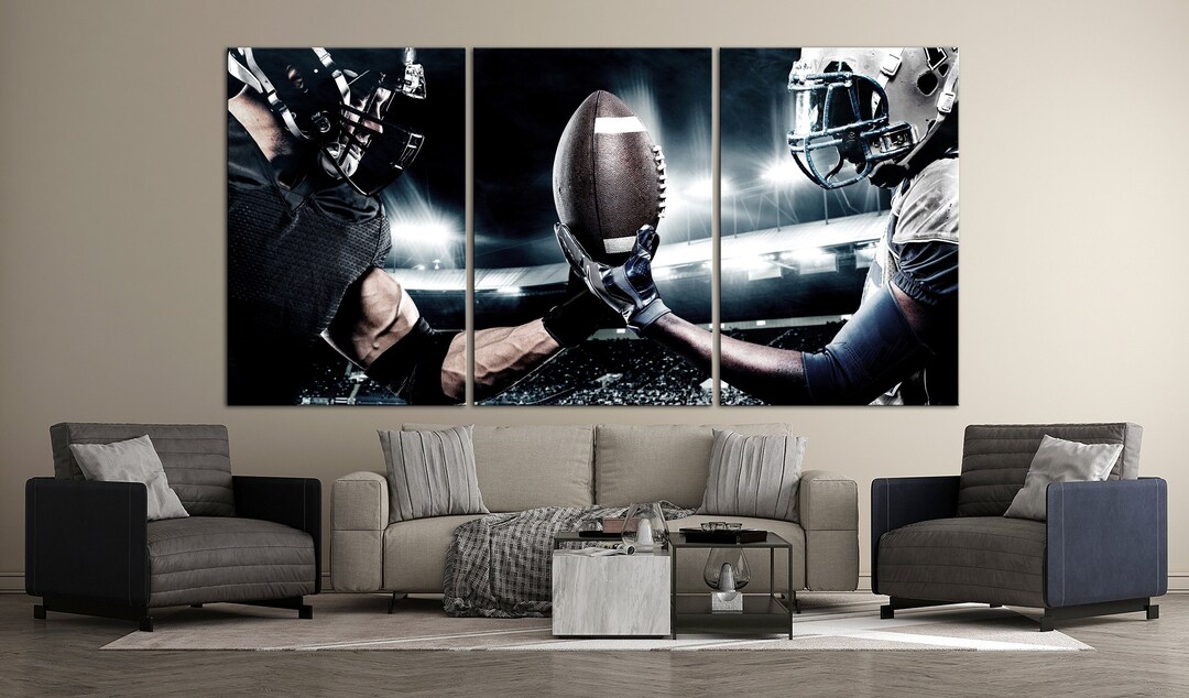 Football Canvas Art American Football Wall Decor Motivation Canvas ...