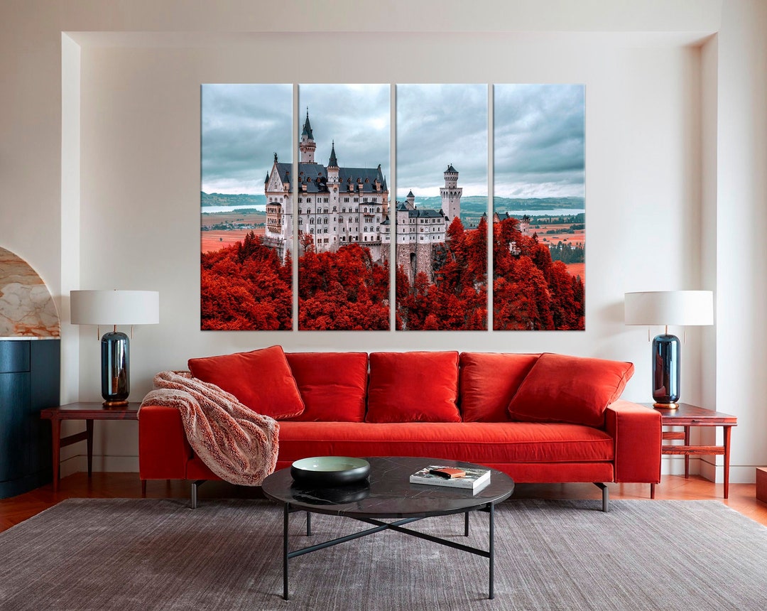 Neuschwanstein Castle Art Architecture Bavaria German Art Print German ...
