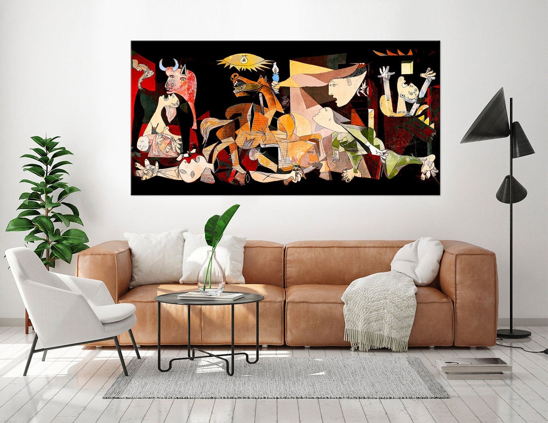 Picasso Guernica Wall Art Colored Guernica Print Famous Art Prints ...