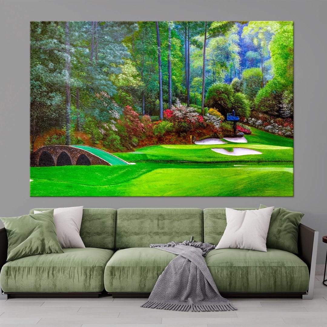 Augusta National Golf Course Canvas Art Print, Golf Decor - Etsy