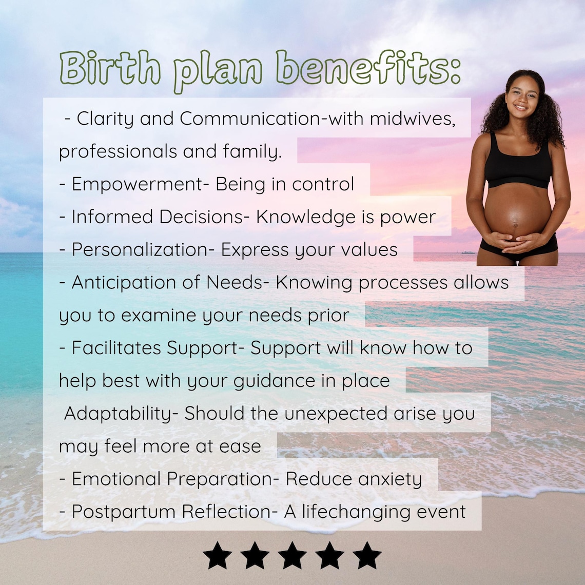 Birth Plan Made Simple Activity Sheets for Easy Learning About Basics ...