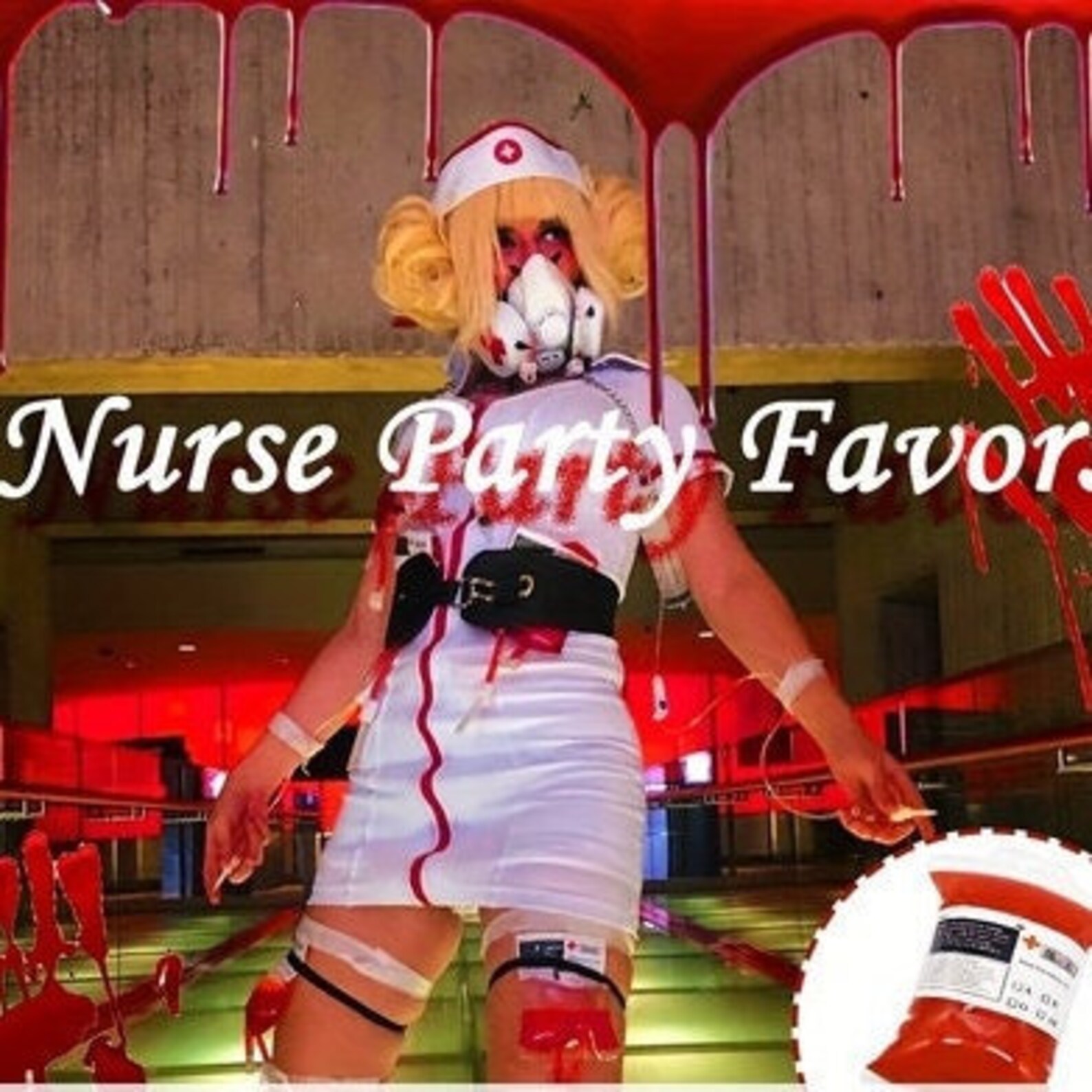 Blood Bags Halloween Prop Dress up Horror Trick or Treat Party Favour ...