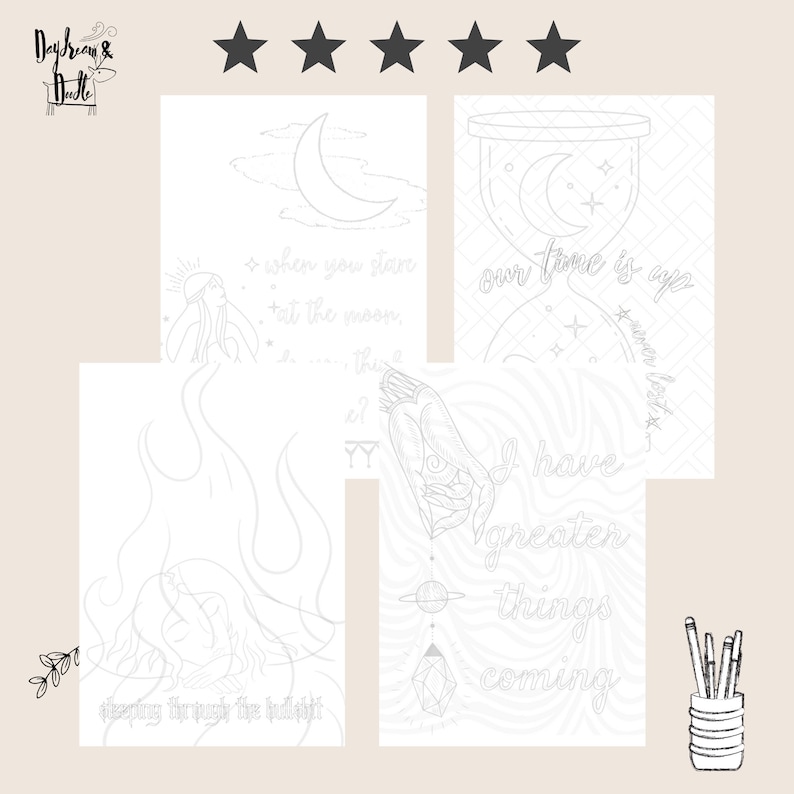 Heartbreak Coping Adult Colouring Pages Artist Paint Instant Download ...