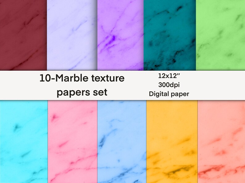 Marble Texture Paper Digital Image - Etsy