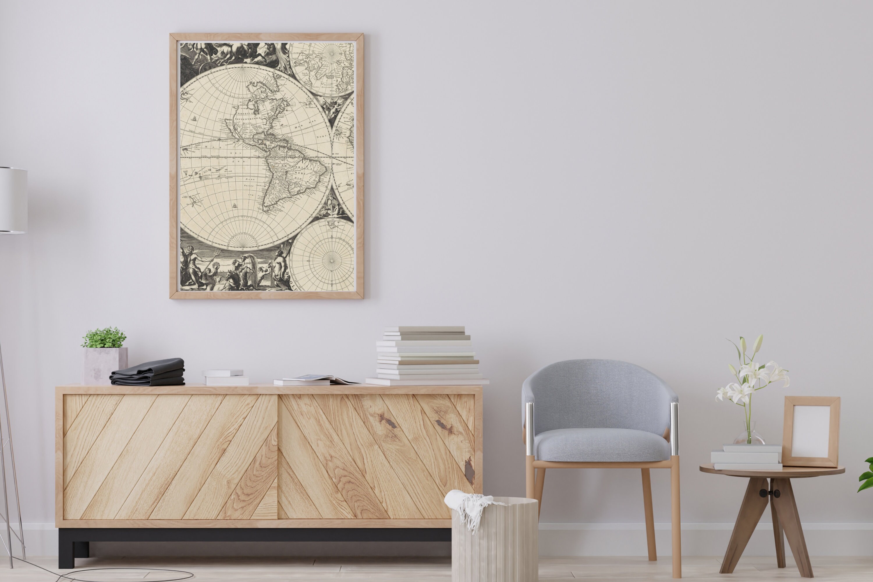 Vintage AMERICA MAP PRINTABLE Poster | Downloadable Wall Art | Living ...