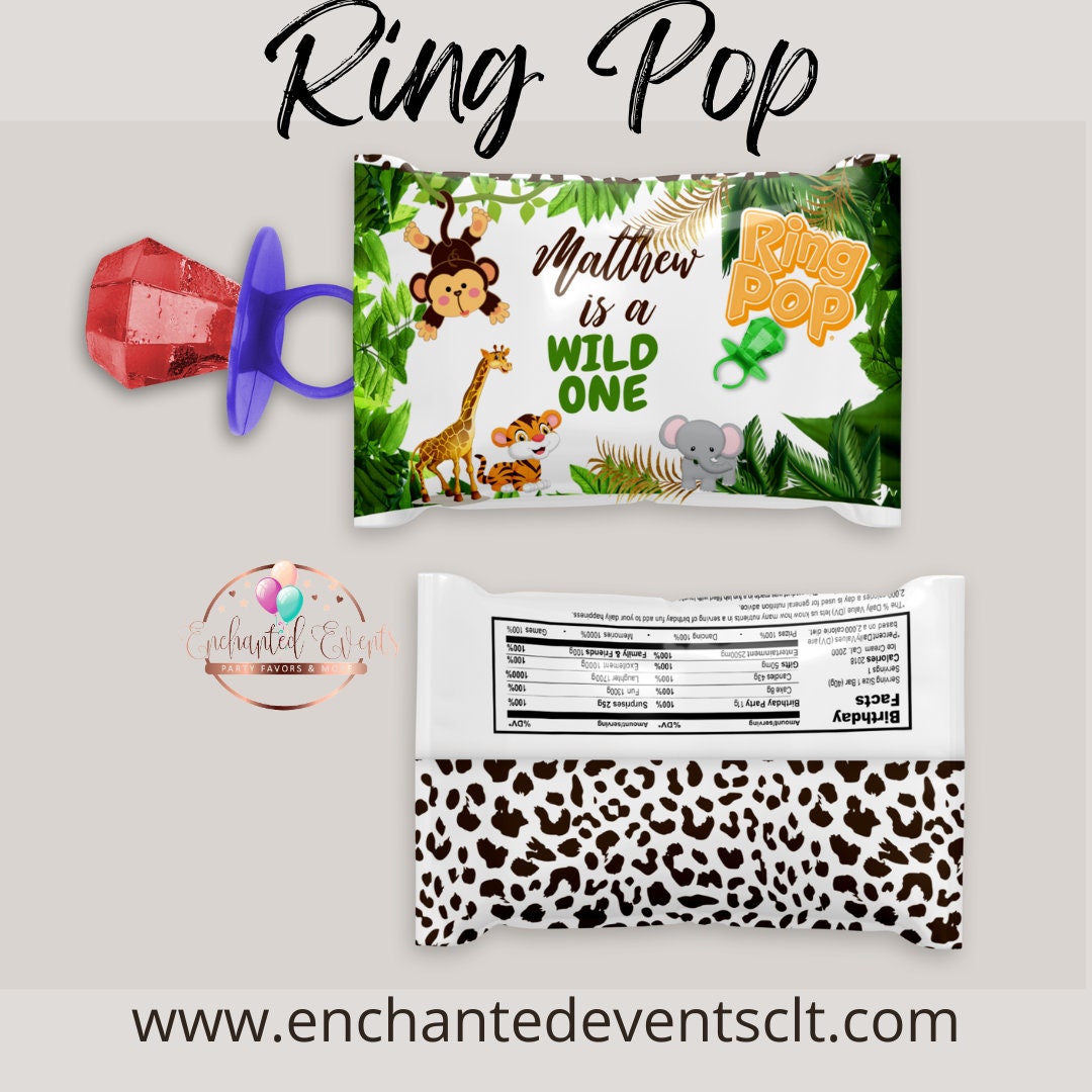 Customized Ring Pop Favors - Etsy
