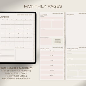 Weekly Digital Planner 2023 2024 Dated Mid Year Weekly, Monthly Pages ...