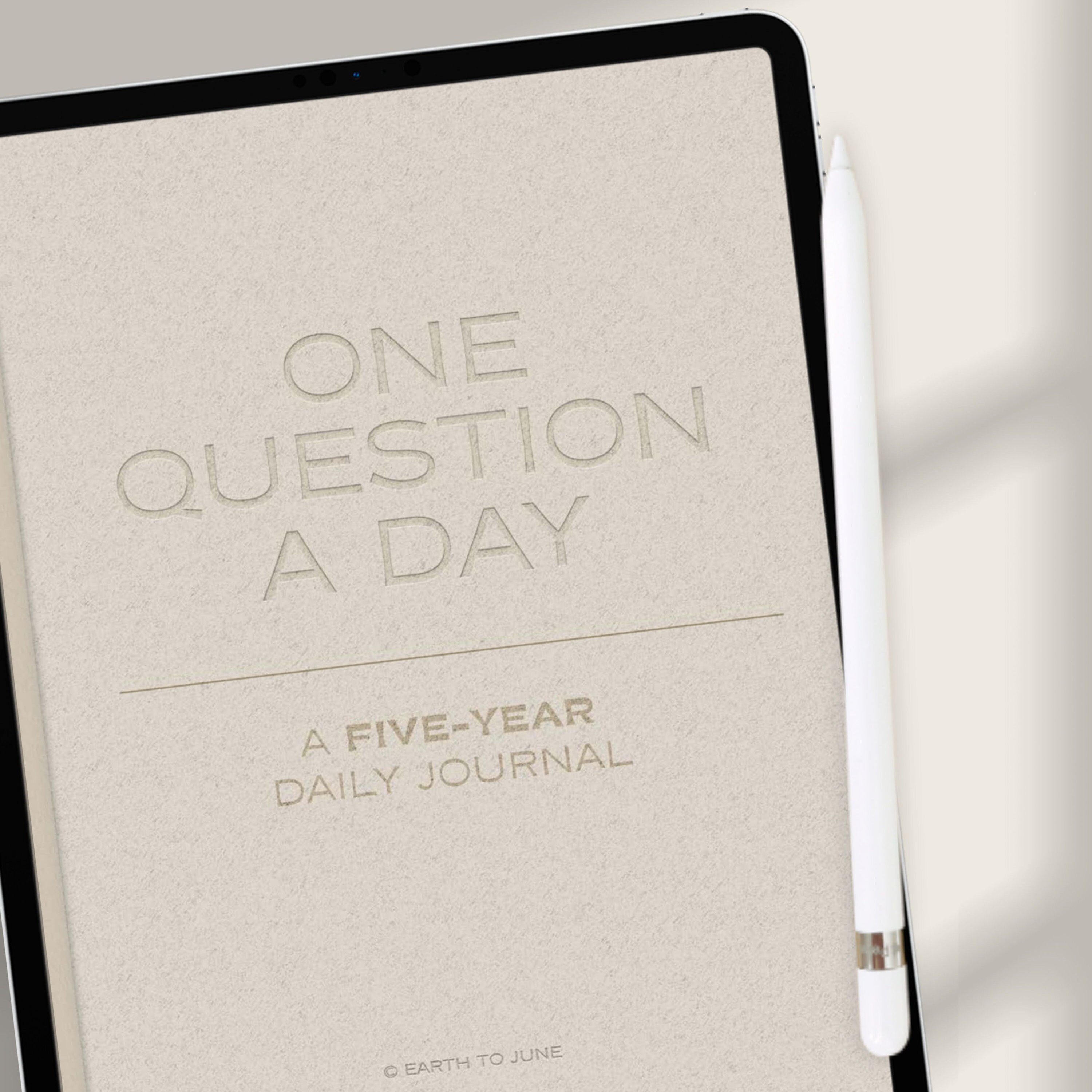 5-year Daily Journal: One Question a Day (digital iPad Planner) - Etsy