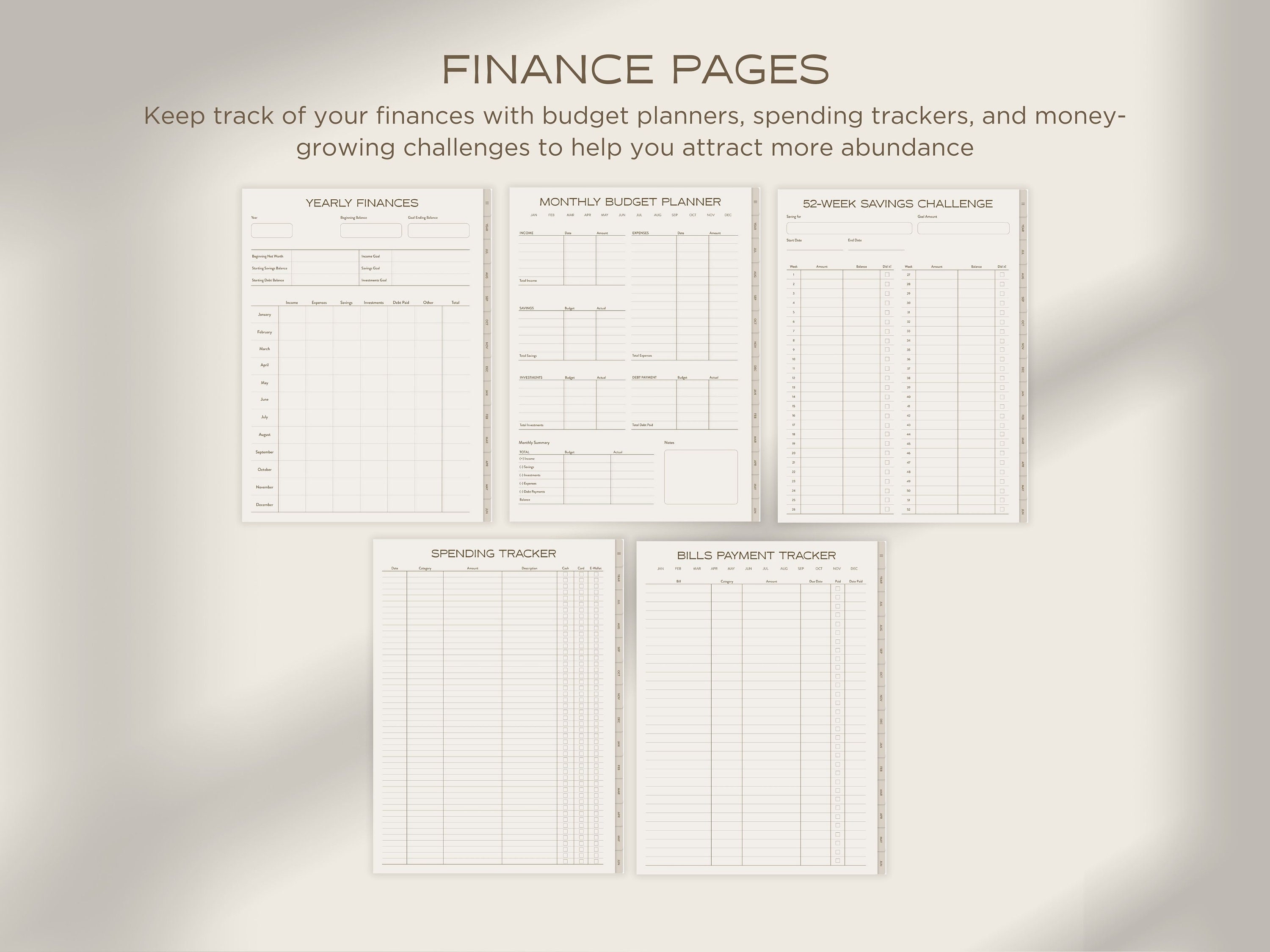 Digital Daily Planner Dated Mid Year Minimalist Digital Journal for ...
