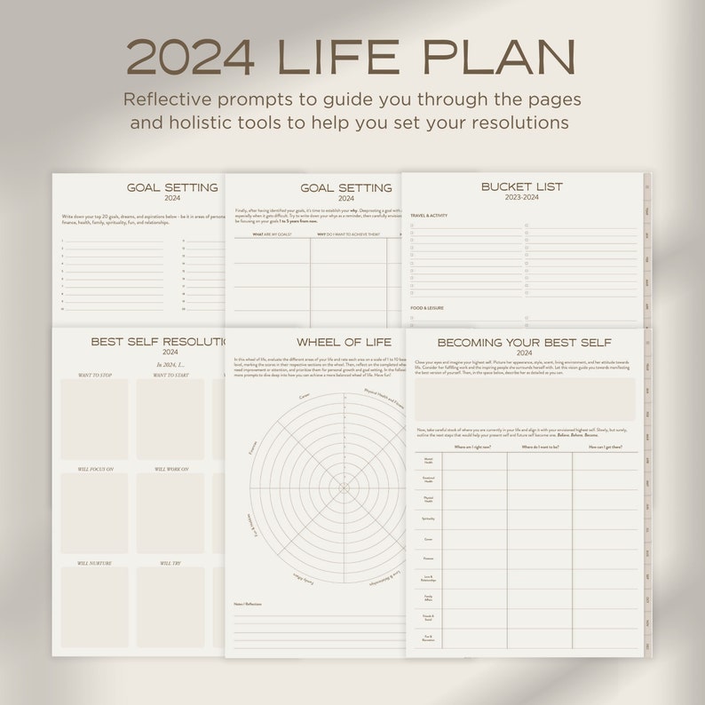 2024 Daily Digital Planner Yearly, Monthly, Weekly Pages iPad Journal ...