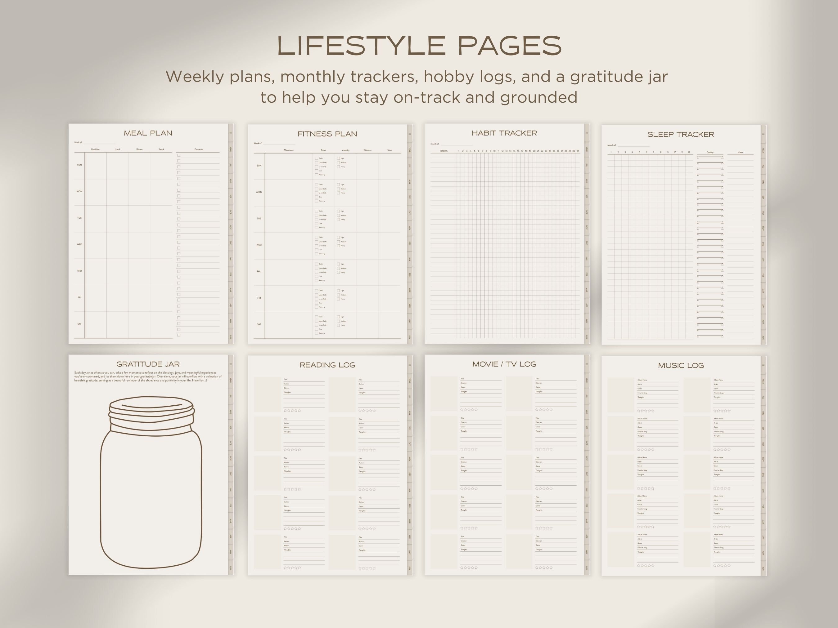 Weekly Digital Planner 2023 2024 Dated Mid Year Weekly, Monthly Pages ...