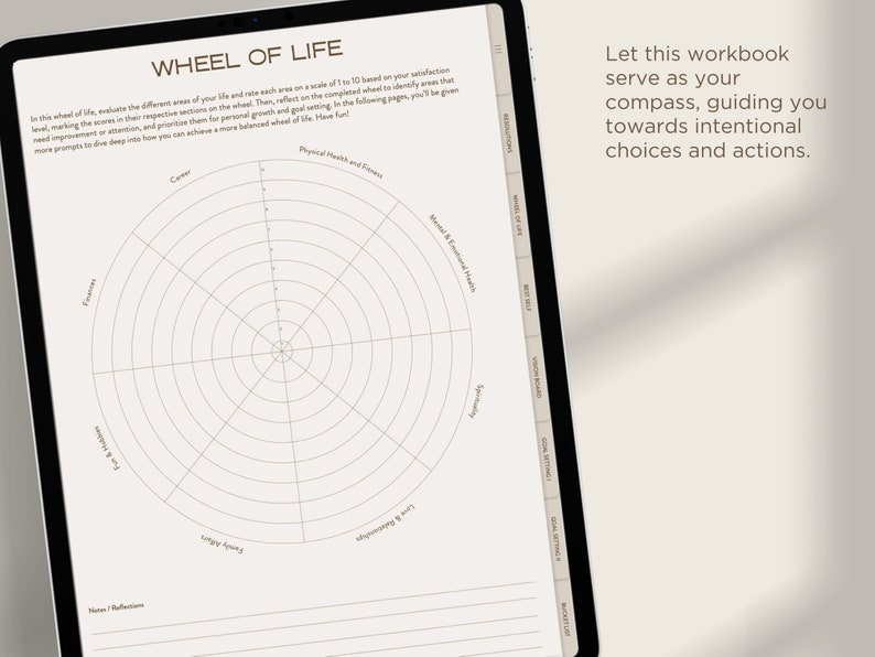 Life Coach Worksheets | Mini Digital Workbook for iPad Goodnotes and ...