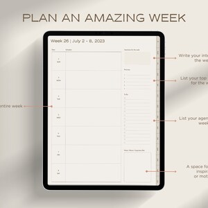 Weekly Digital Planner 2023 2024 Dated Mid Year Weekly, Monthly Pages ...