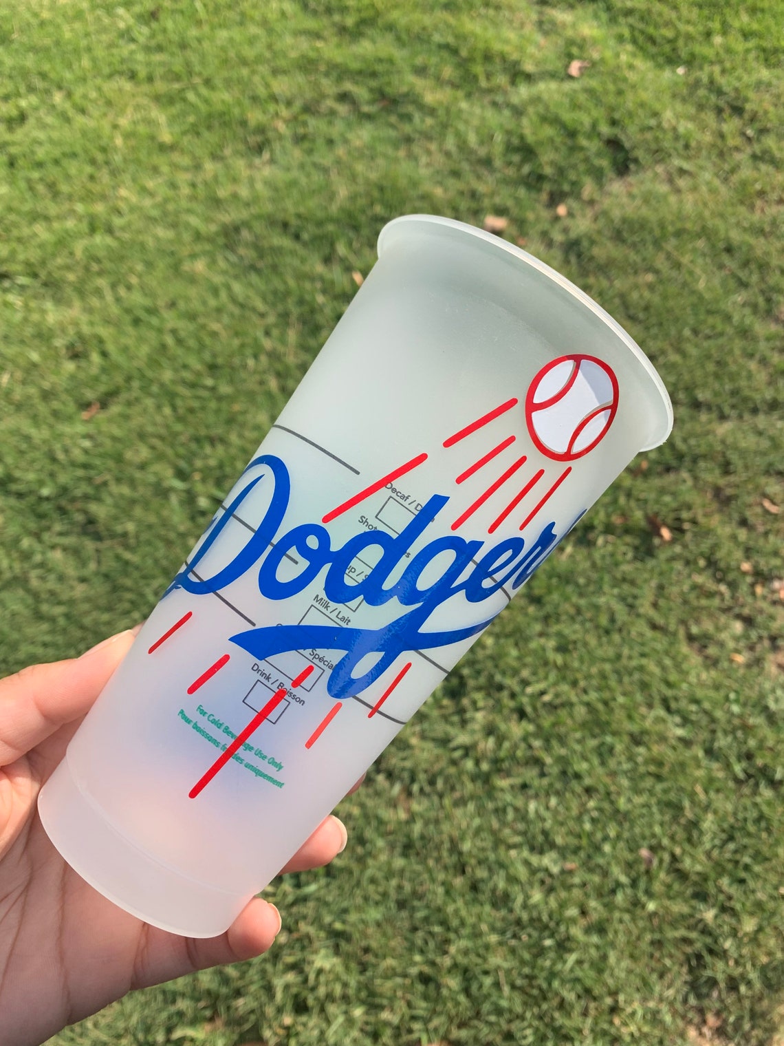 Los Angeles Dodger Starbucks Cup - Etsy