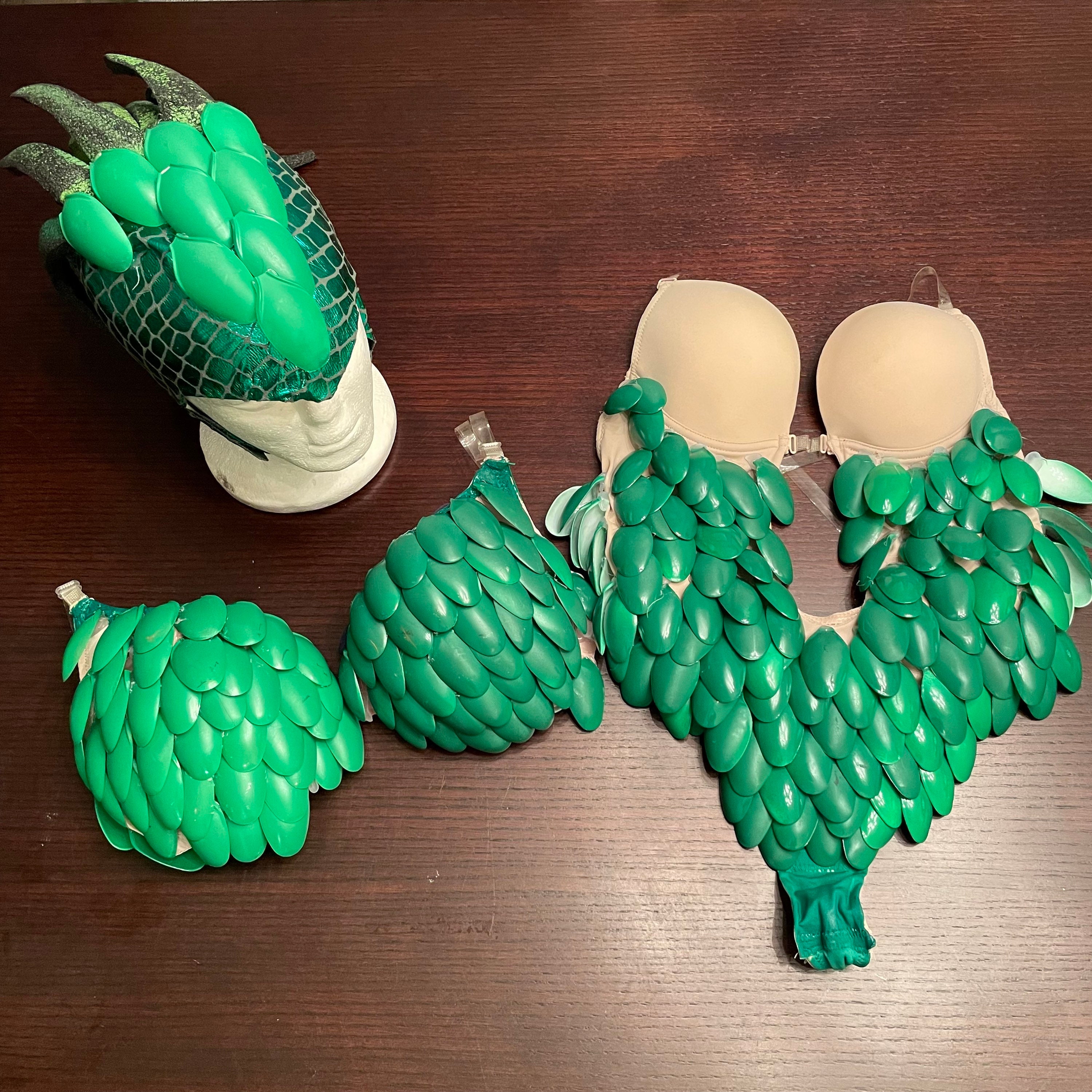 Green Alien Costume Sexy Burlesque Headdress Dancer - Etsy