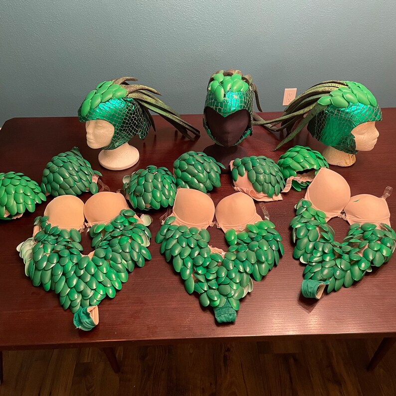 Green Alien Costume Sexy Burlesque Headdress Dancer - Etsy