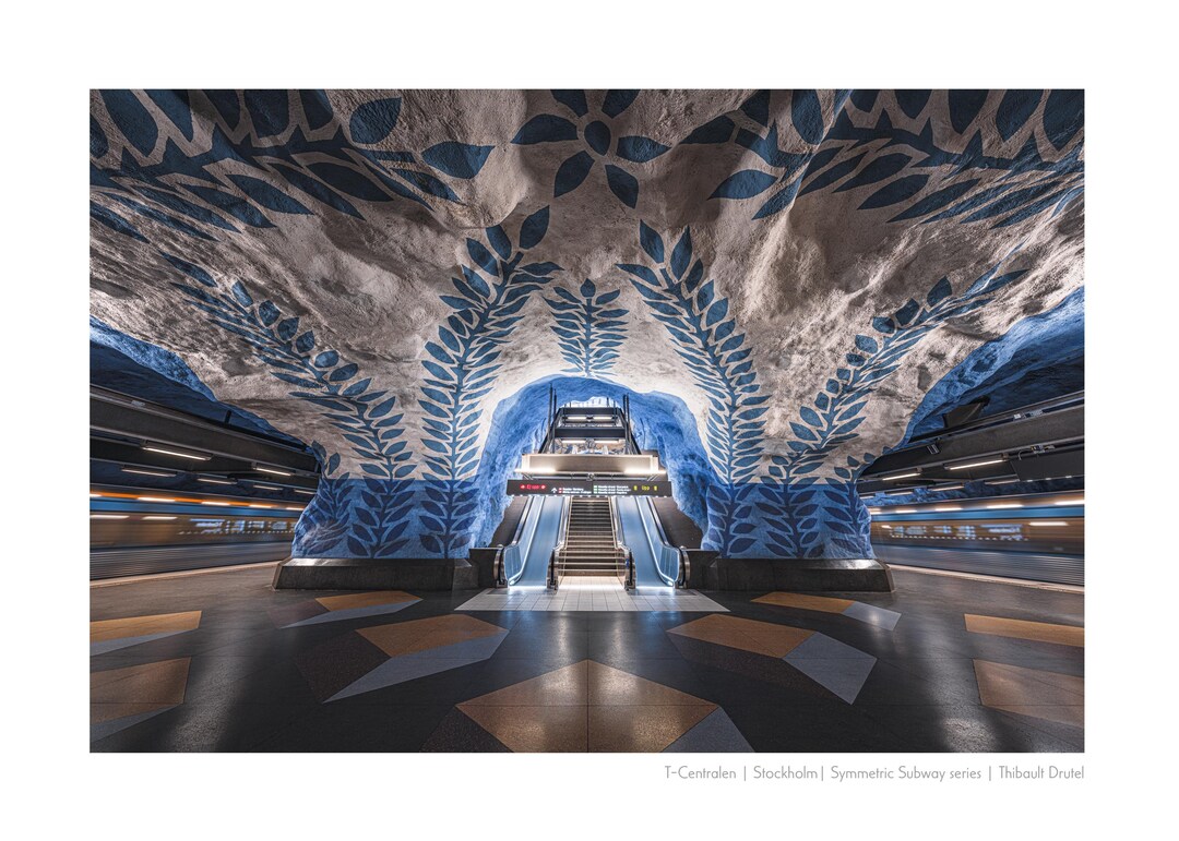 Architectural Photo Poster 50x70cm | Symmetric Subway | Minimalist Art ...