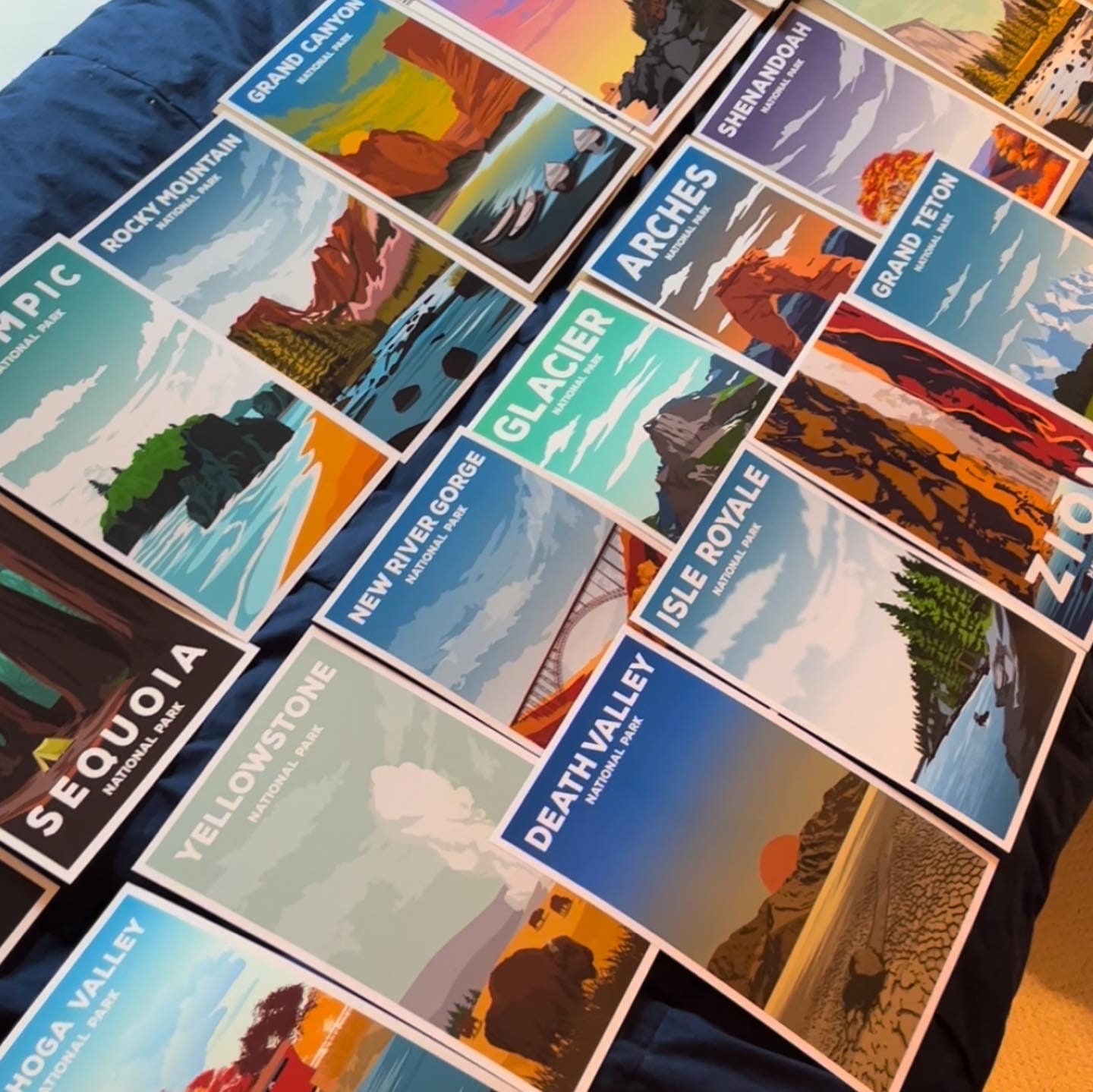 6 Poster Bundle Any 6 National Parks Posters Hiking Wall - Etsy